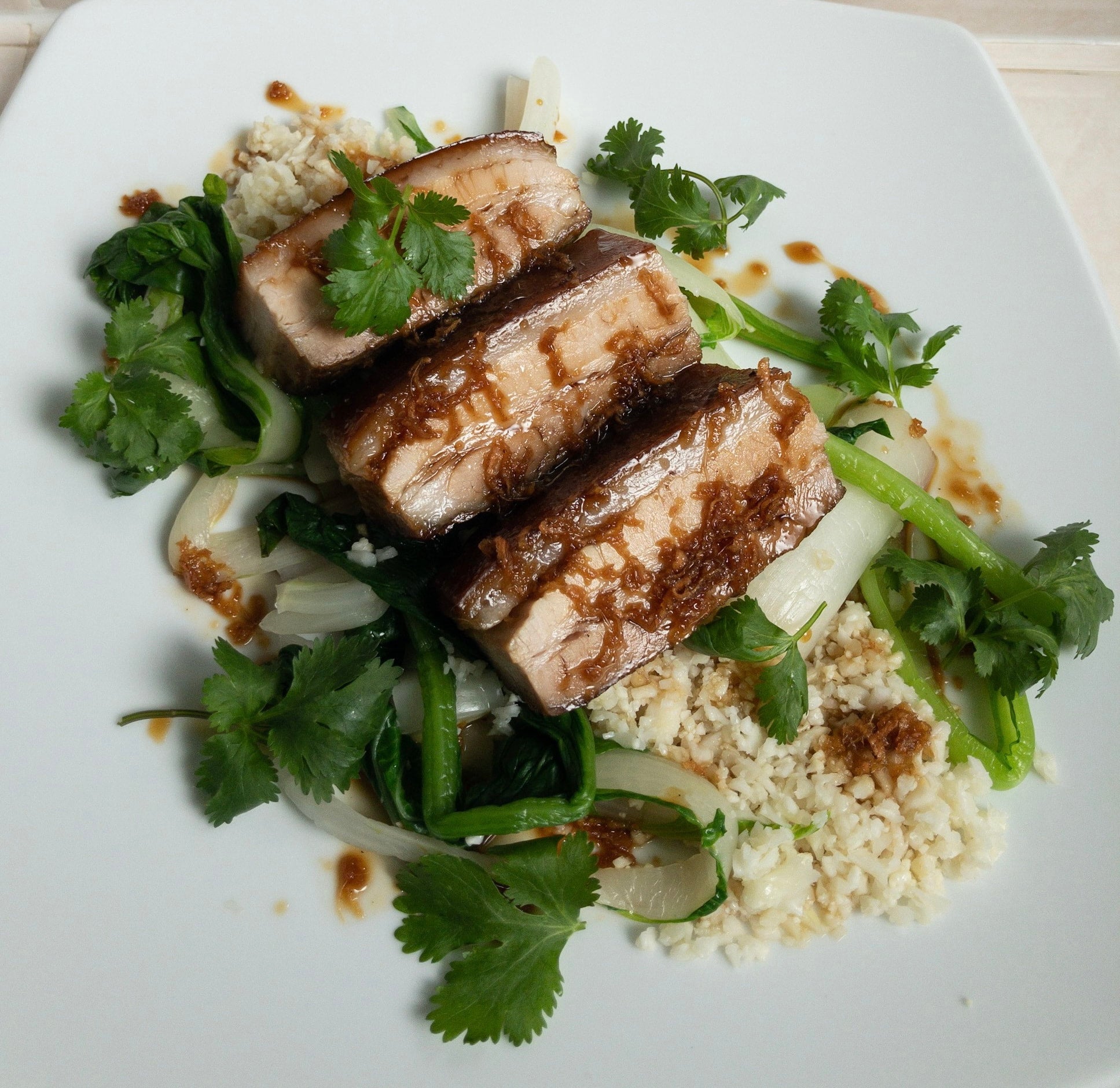 Braised pork belly with ginger caramel | Project Salubrious